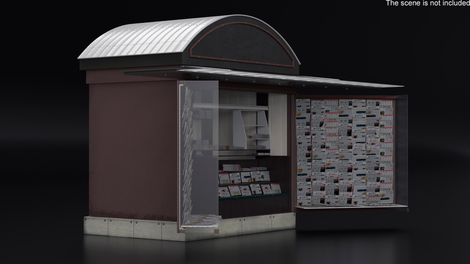 Newspaper Stand model - TurboSquid 2063619