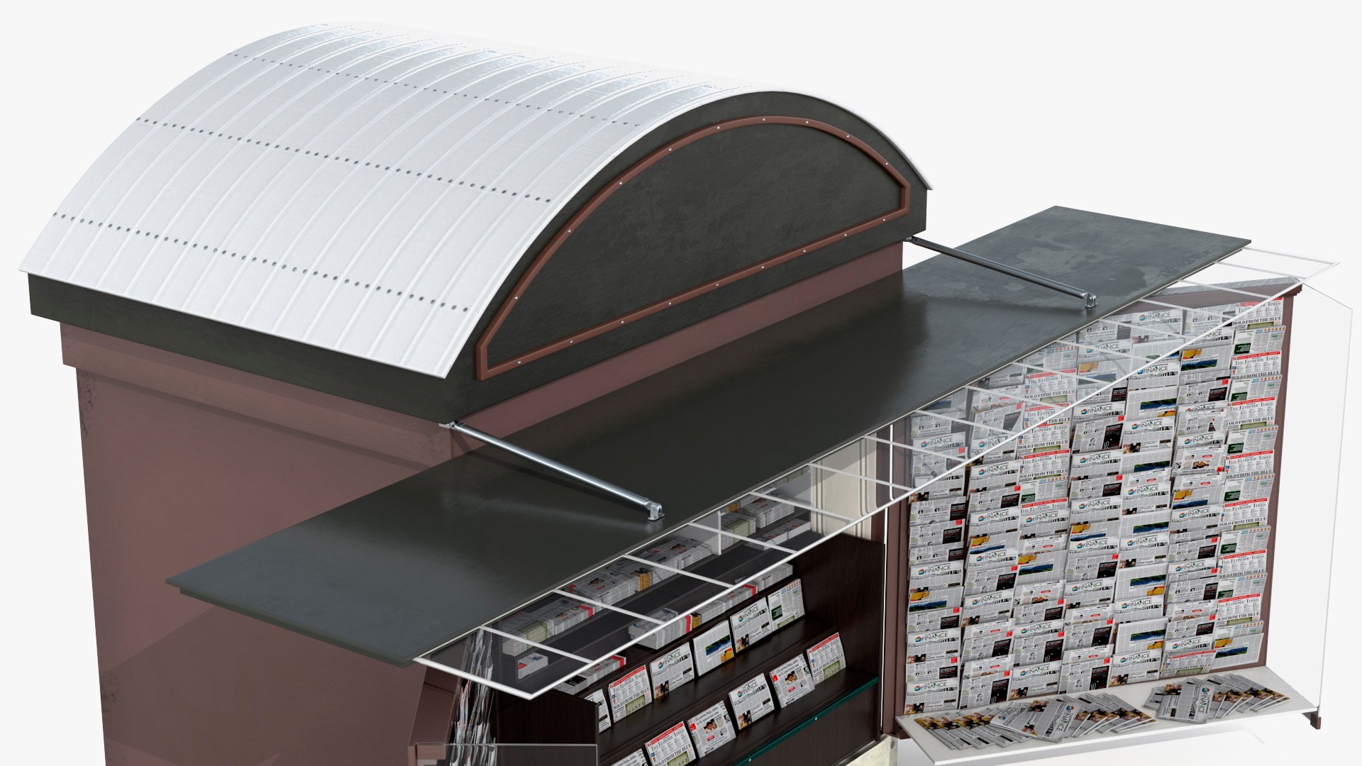 Newspaper Stand model - TurboSquid 2063619