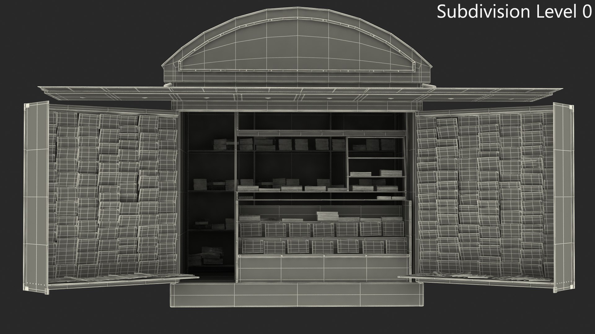 Newspaper Stand model - TurboSquid 2063619