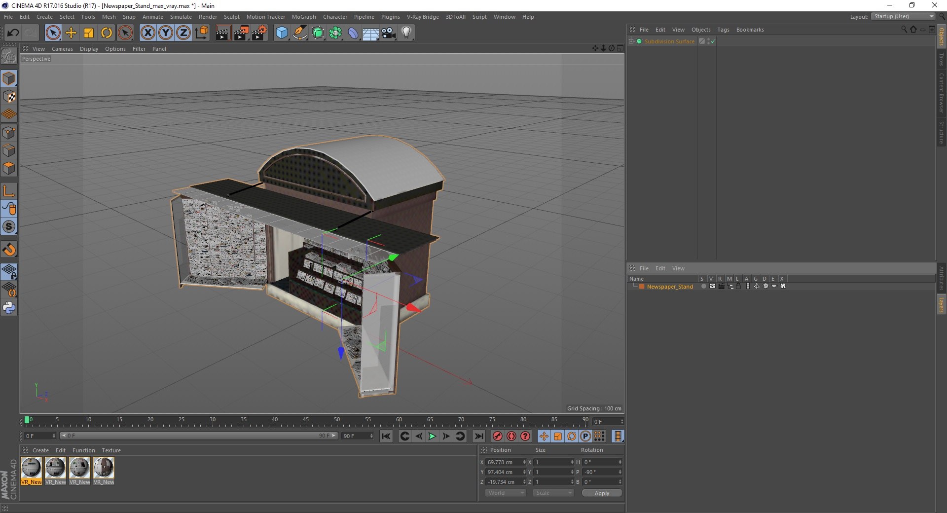 Newspaper Stand Model - TurboSquid 2063619