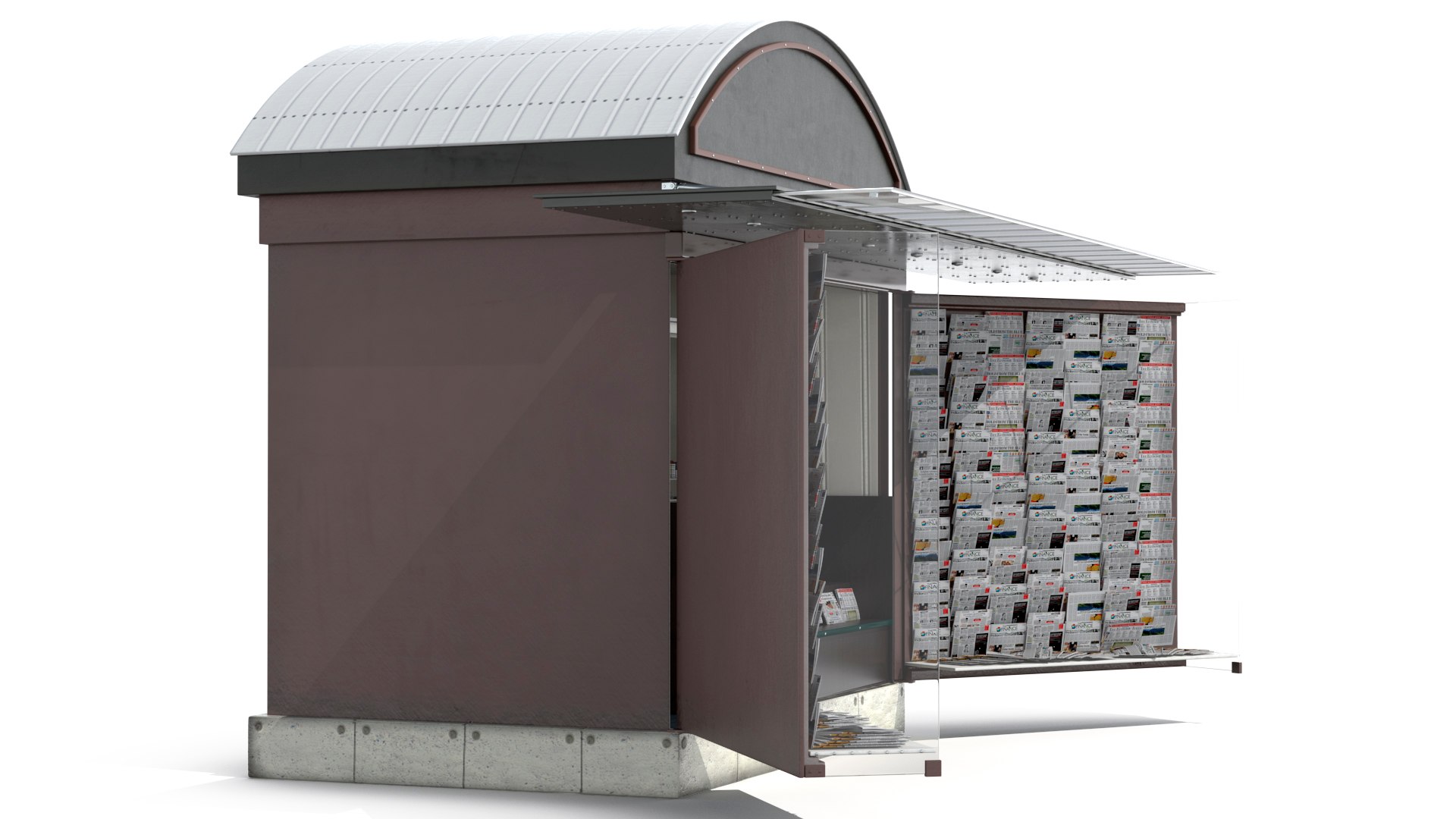 Newspaper Stand model - TurboSquid 2063619