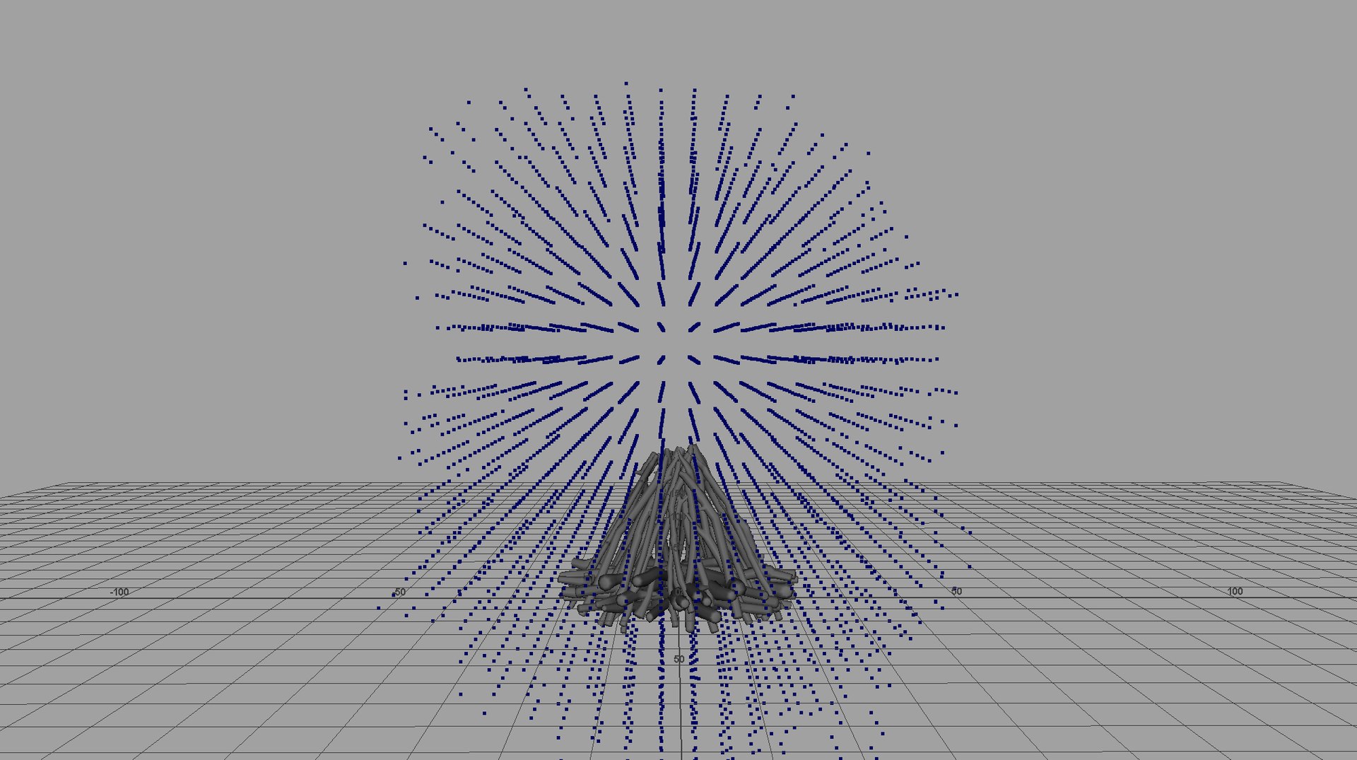 3d Campfire Volumetric Loop Animation