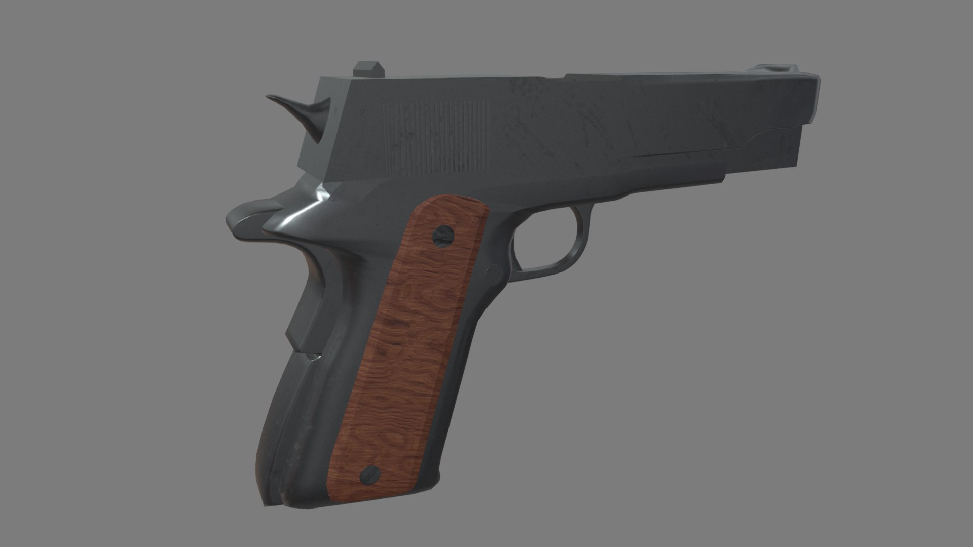 3D Low Poly Pistol 01 - TurboSquid 2237609