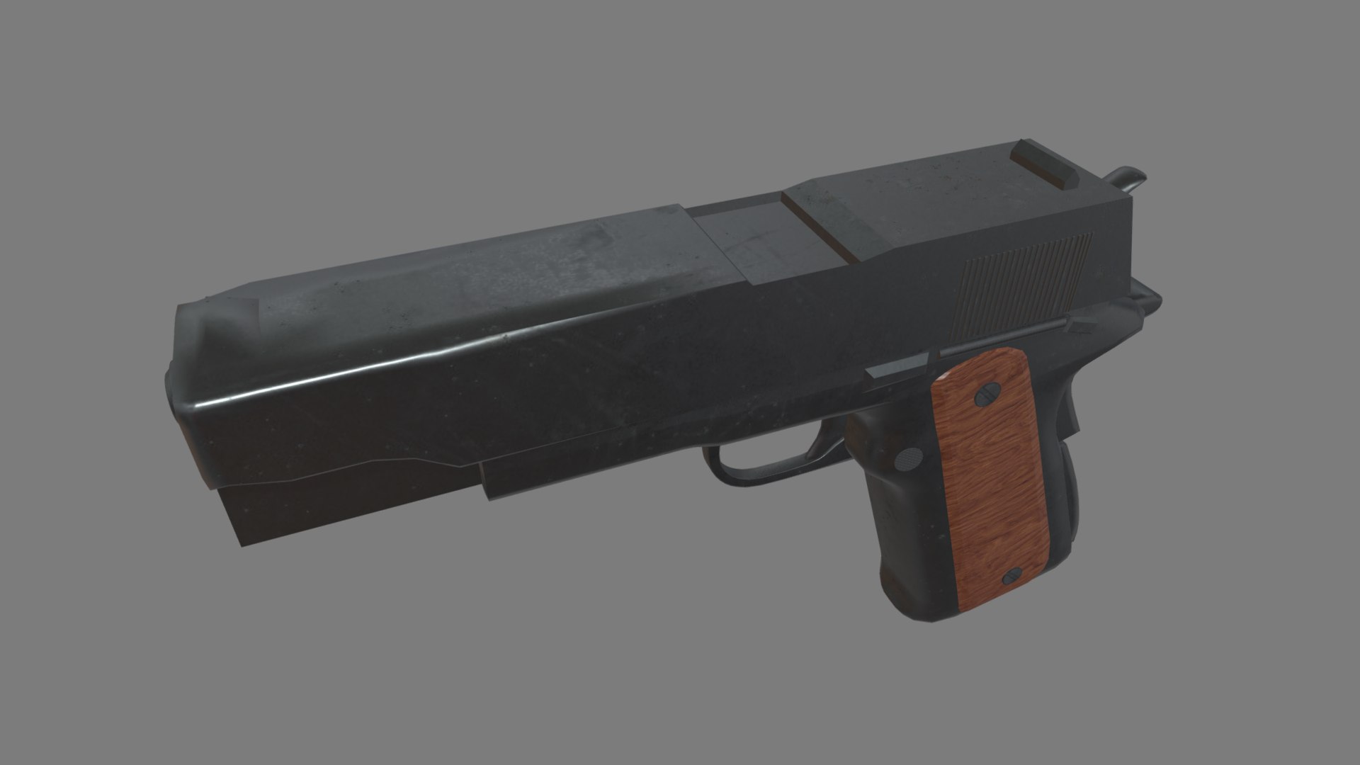 3D Low Poly Pistol 01 - TurboSquid 2237609