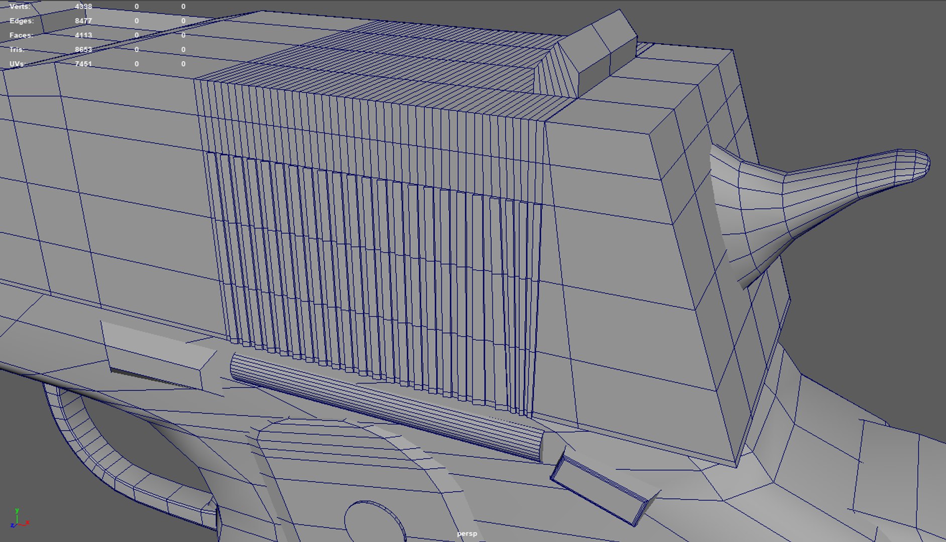 3D Low Poly Pistol 01 - TurboSquid 2237609