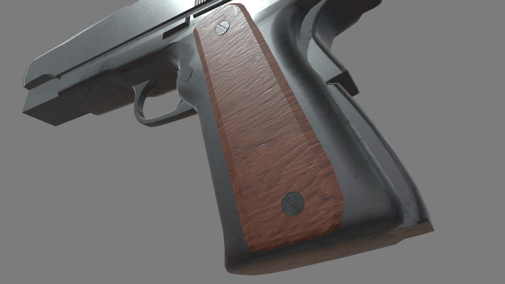 3D Low Poly Pistol 01 - TurboSquid 2237609