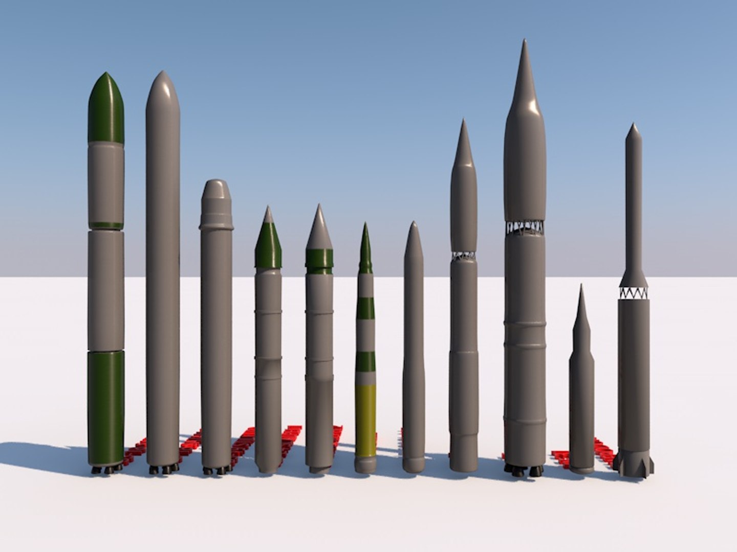 Missile Icbm 3d Model