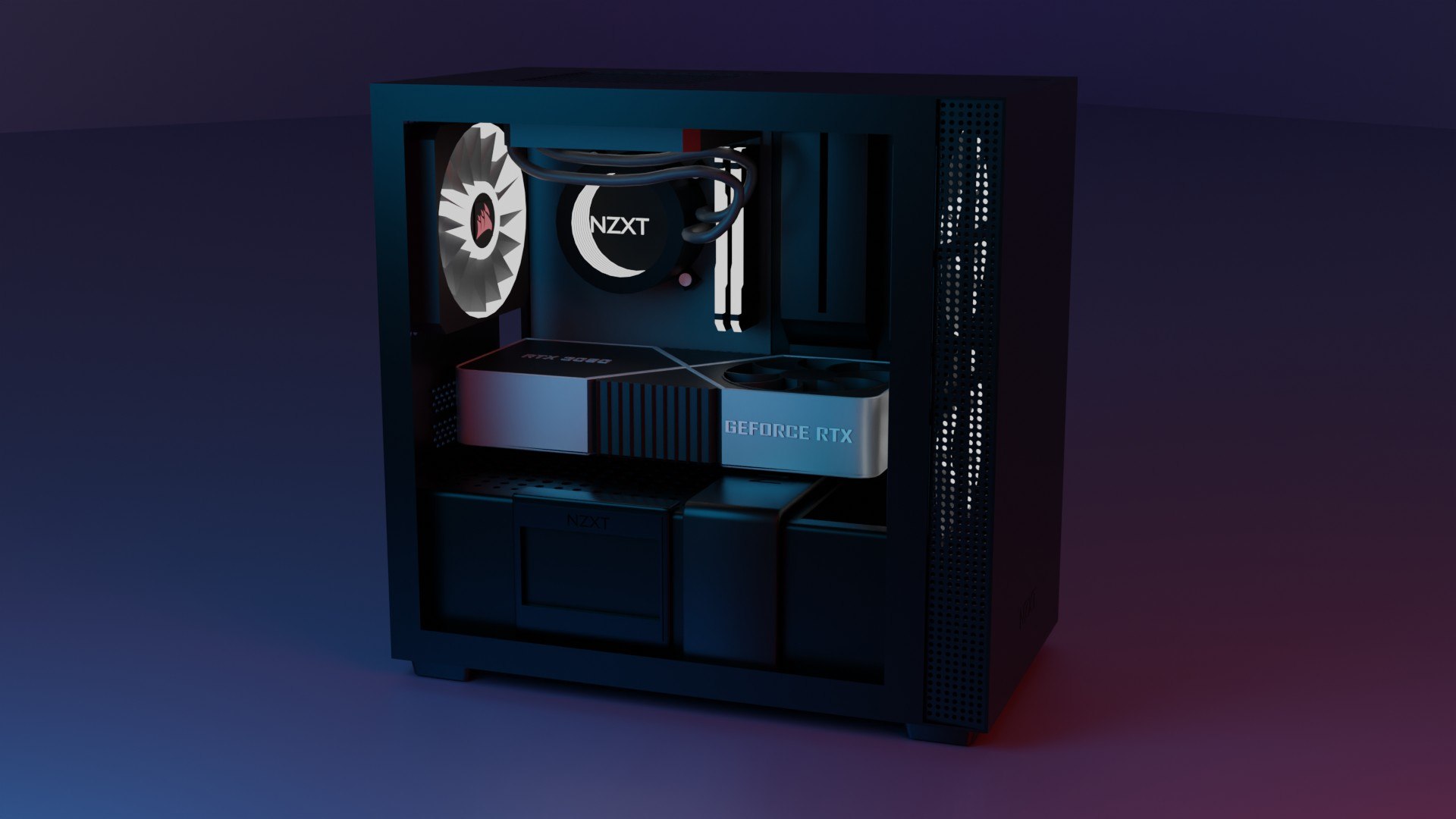 3D NZXT H210 - TurboSquid 2179494