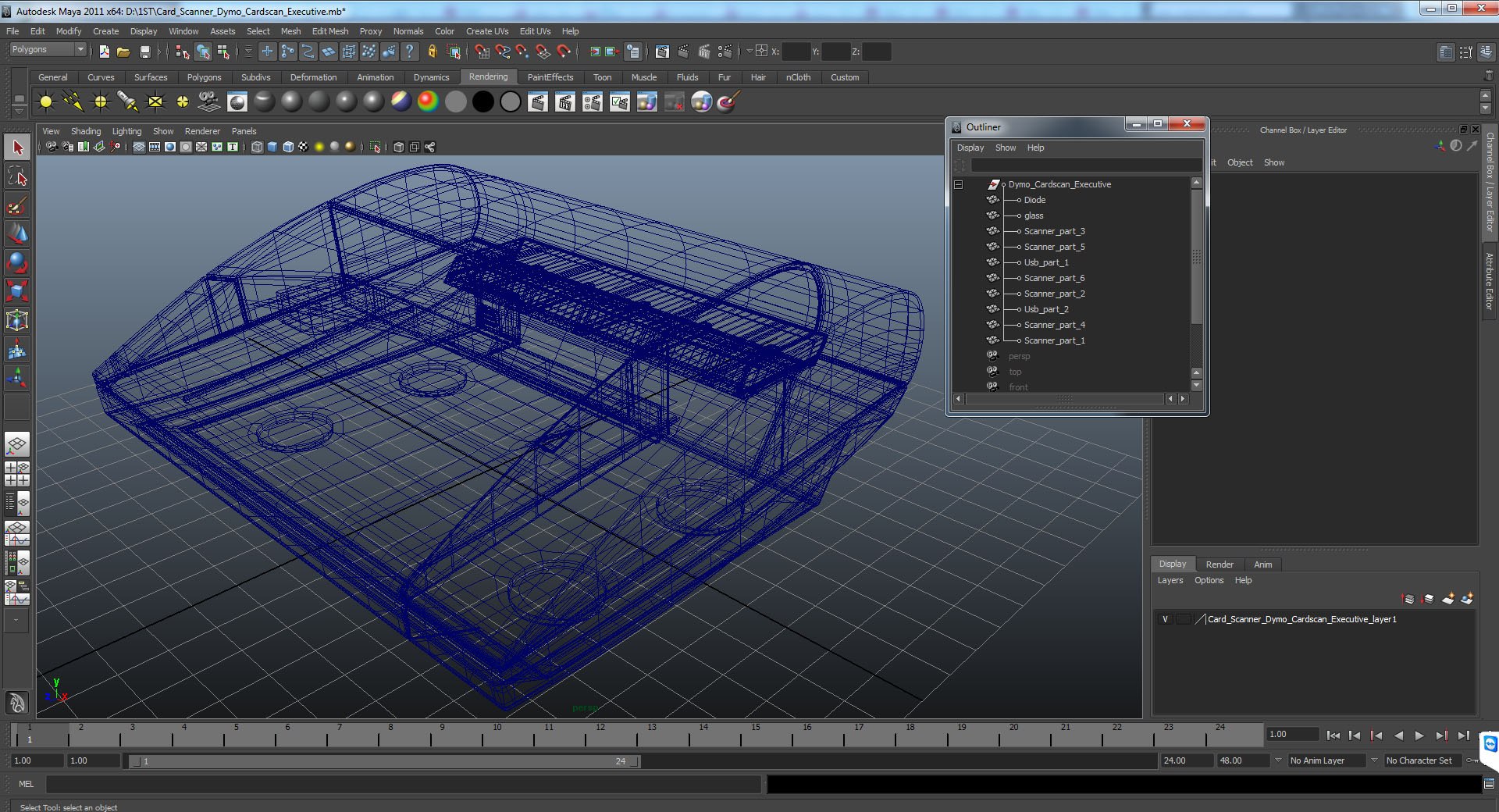 Card Scanner Dymo Cardscan 3D - TurboSquid 1191760