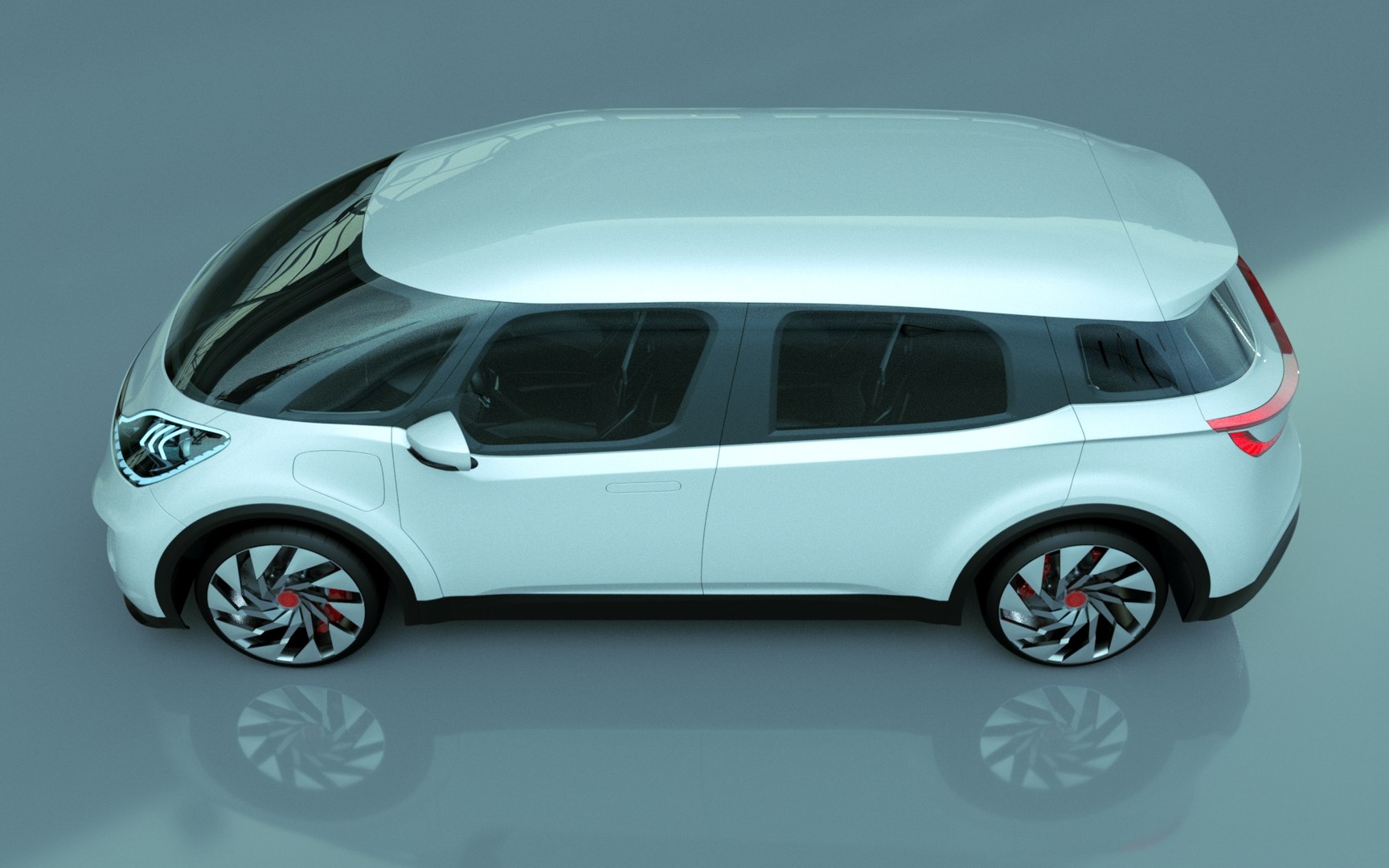 HD Generic Minivan EV 3D Model - TurboSquid 2245475