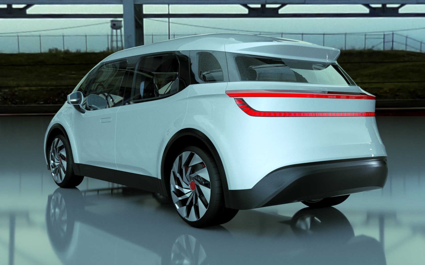 HD Generic Minivan EV 3D Model - TurboSquid 2245475