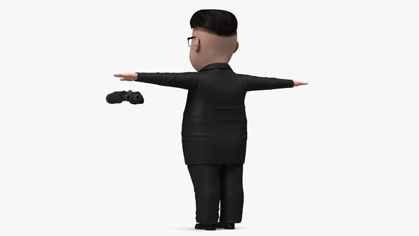 Modello 3D Cartone animato Kim Jong Un Rigged per Modo - TurboSquid 1859493