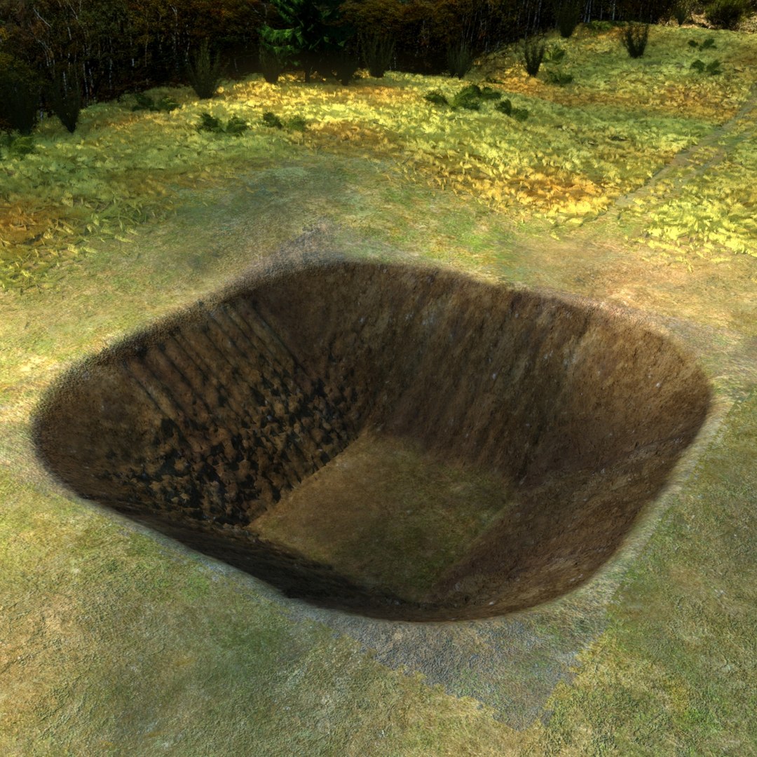3d Model Natural Environment Trees Shrubs