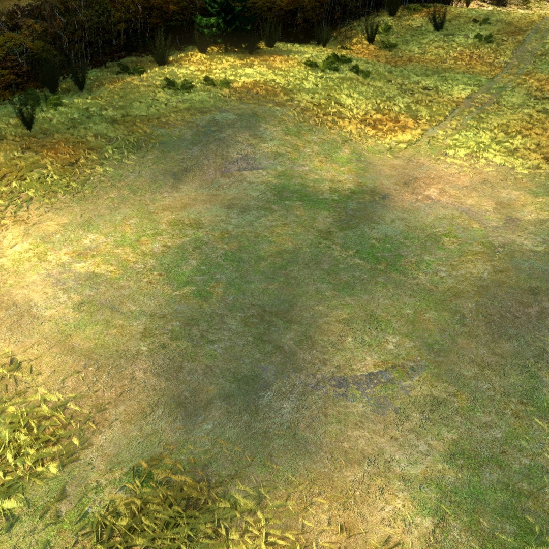 3d Model Natural Environment Trees Shrubs