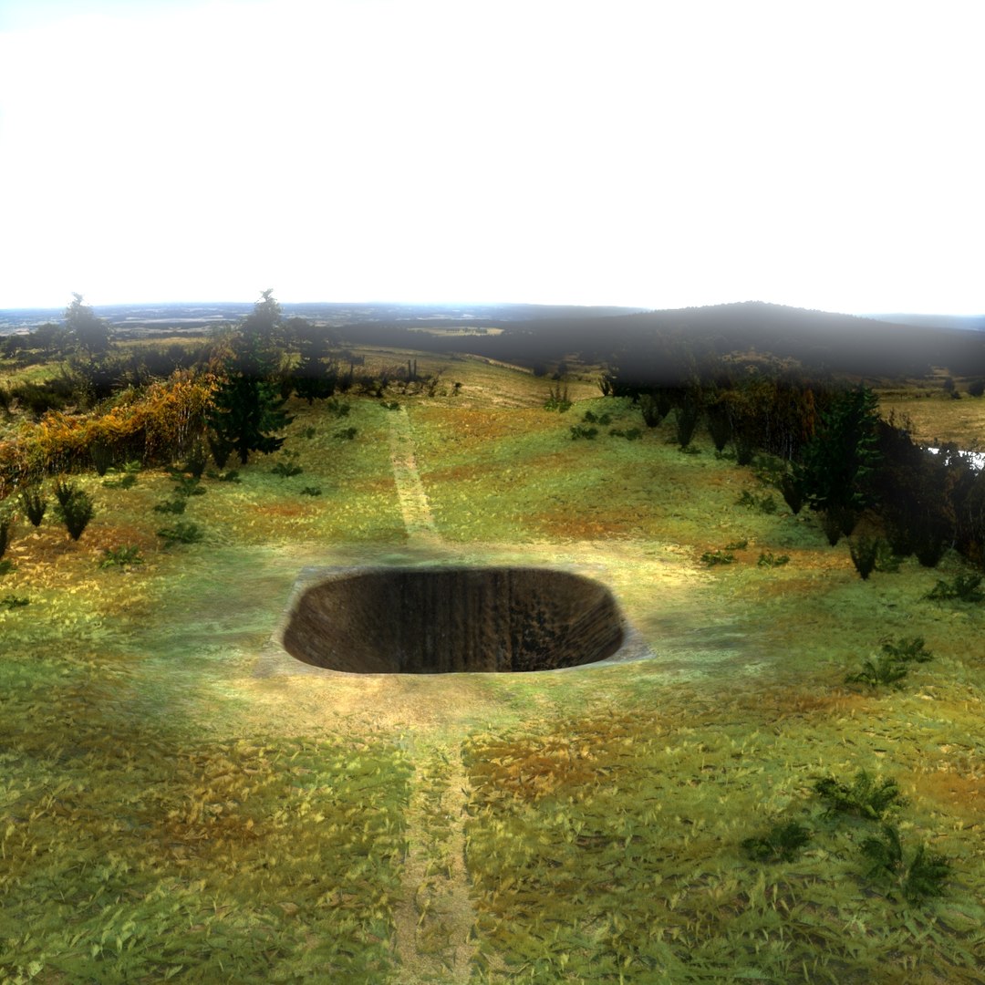 3d Model Natural Environment Trees Shrubs