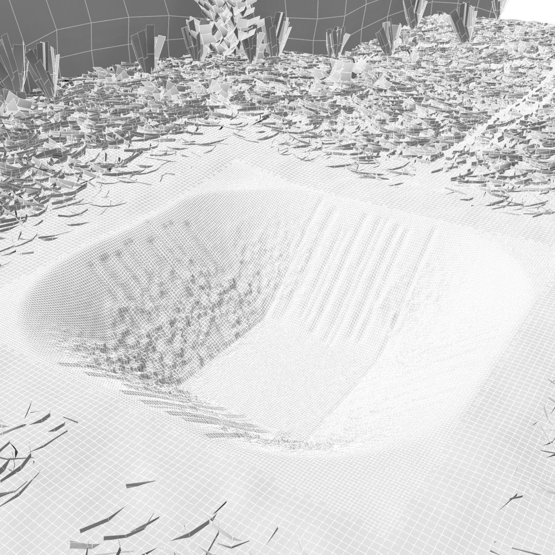 3d Model Natural Environment Trees Shrubs