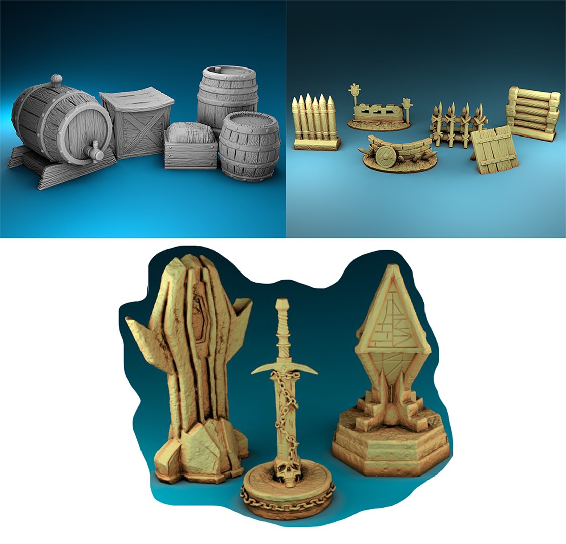 Stylized Decor Of Middle Ages Set Part 4 3D Model - TurboSquid 1950211
