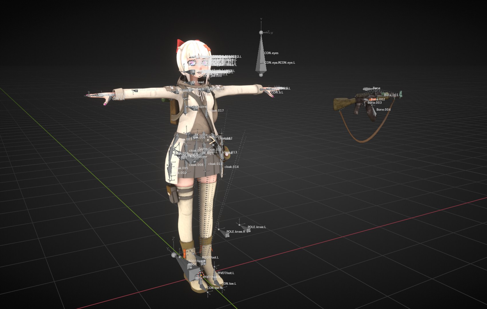 3D Model Post Apocalyptic Girl - TurboSquid 1743320