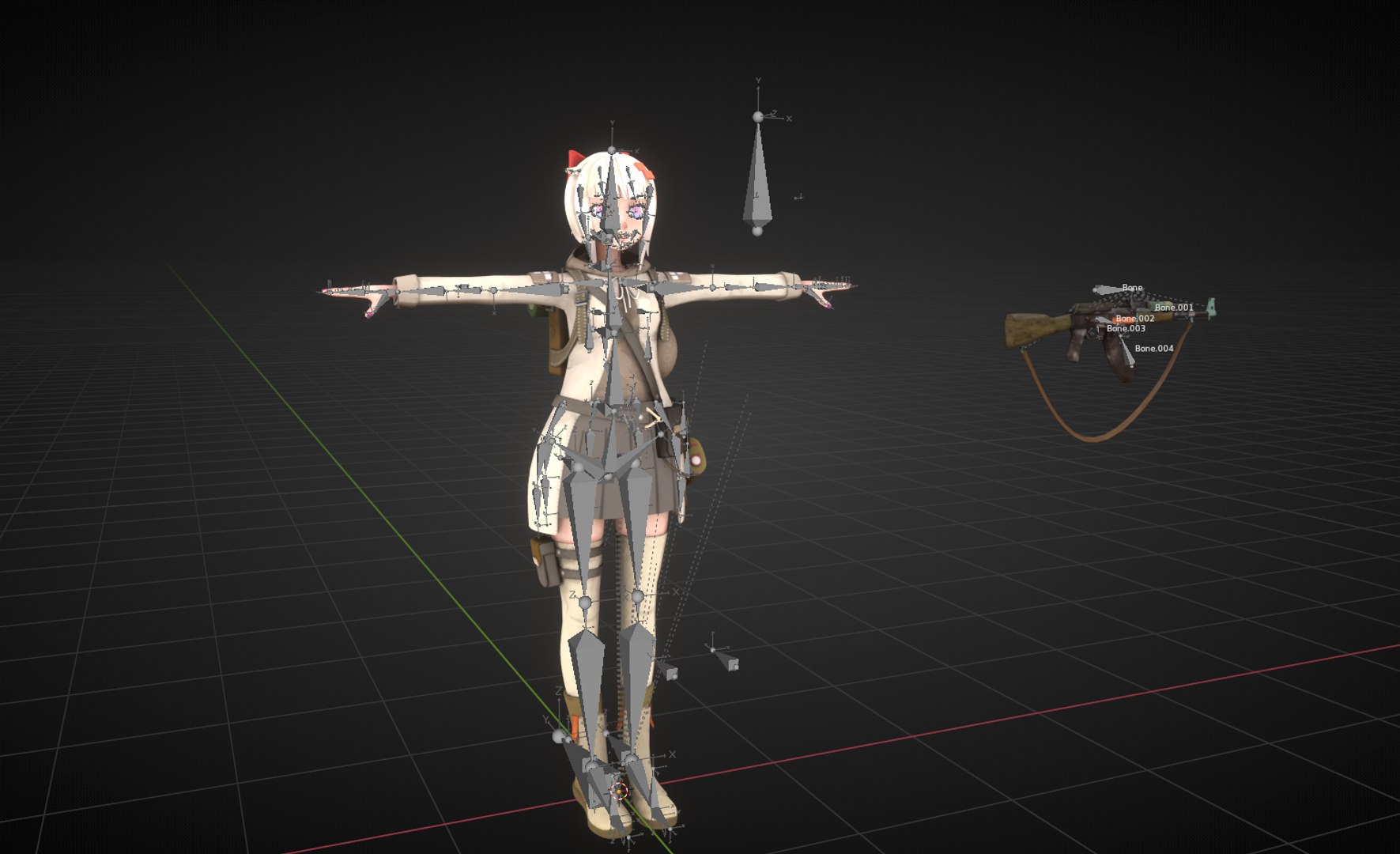 3D Model Post Apocalyptic Girl - TurboSquid 1743320