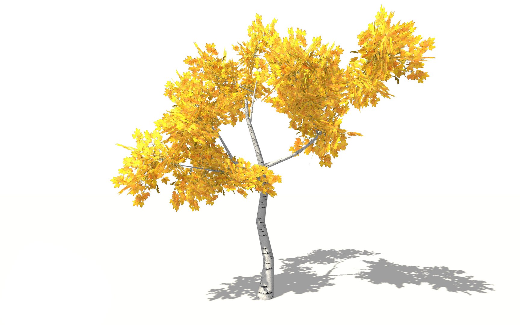 Yellow Tree Forest 3D Model - TurboSquid 1517373