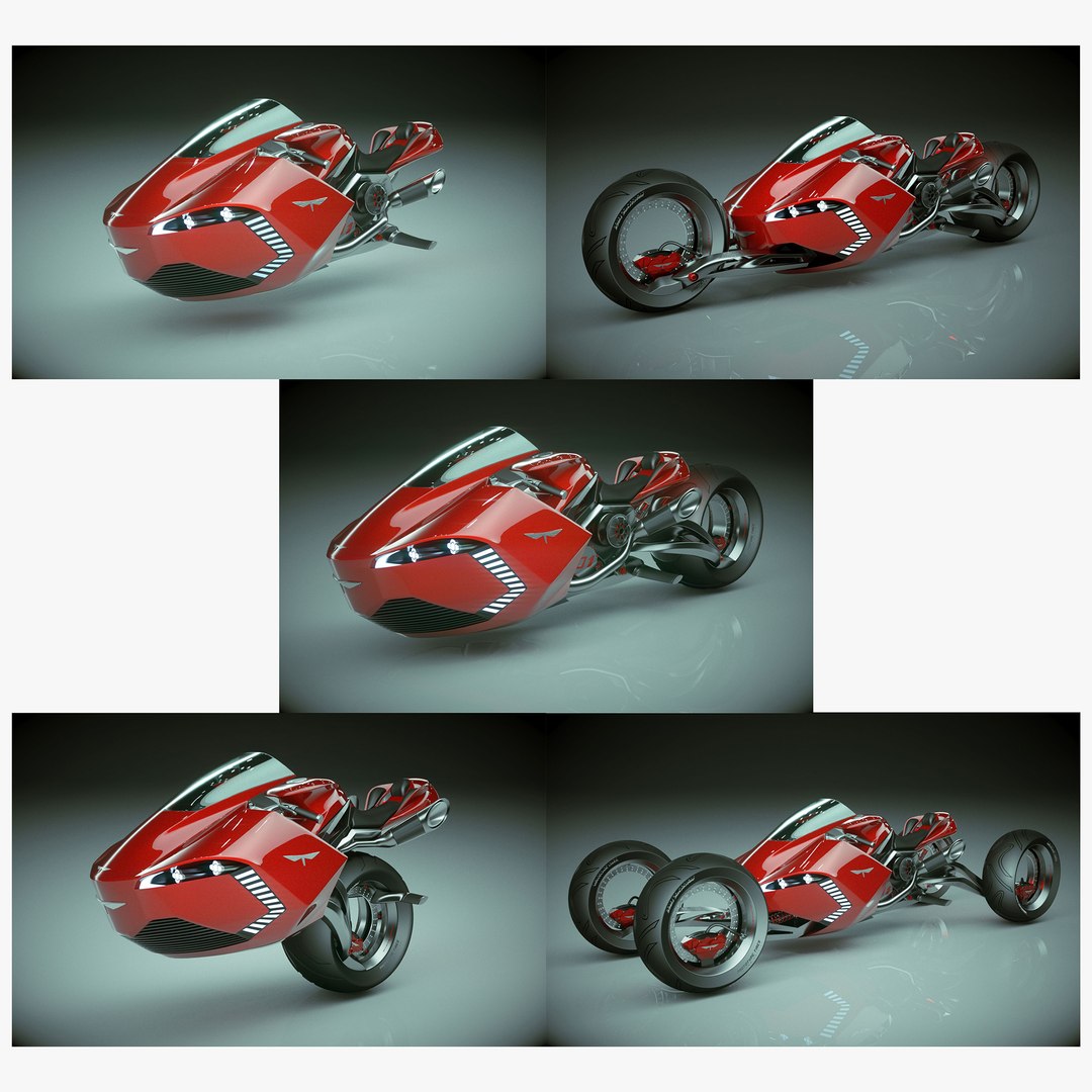 T Concept Bike 04 5 In 1 Collection 3D Model - TurboSquid 1965799
