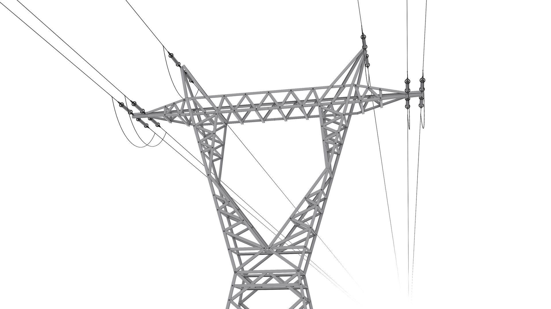 500kV LST Transmission Tower 3D Model - TurboSquid 2291167