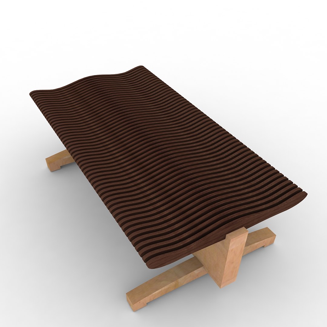 3d bench model