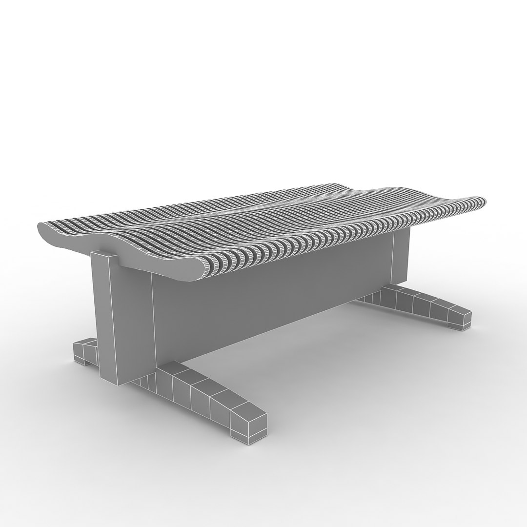 3d bench model