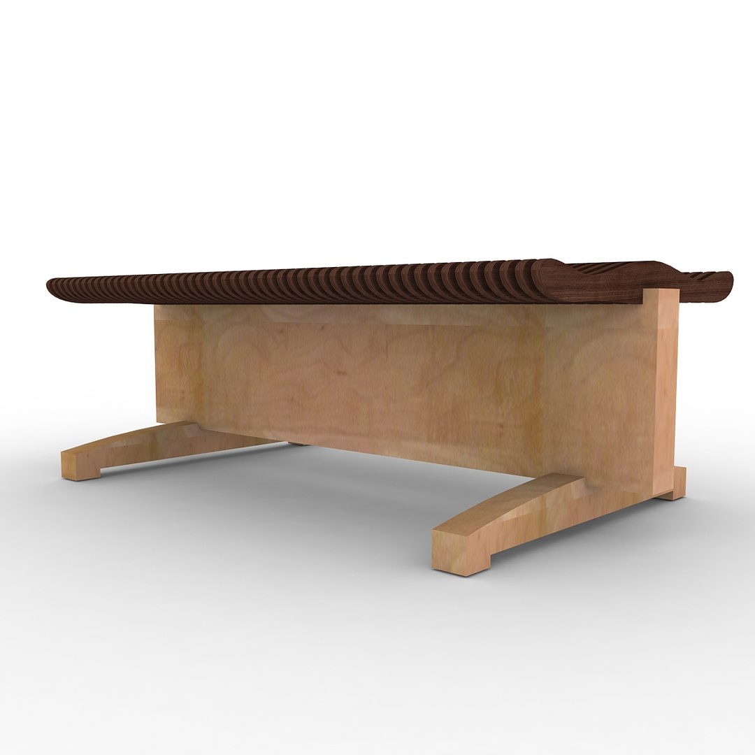 3d bench model