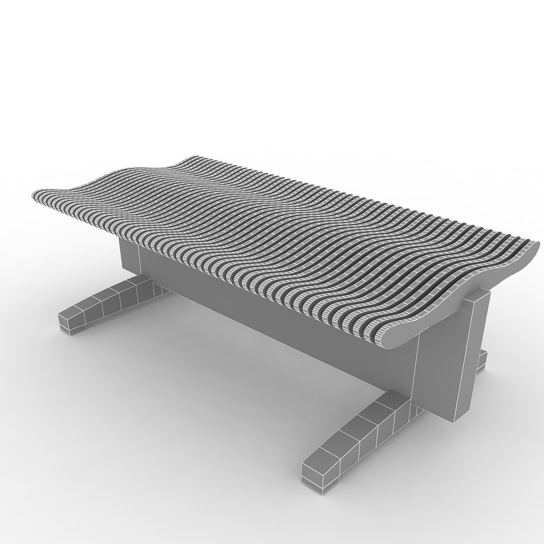 3d bench model
