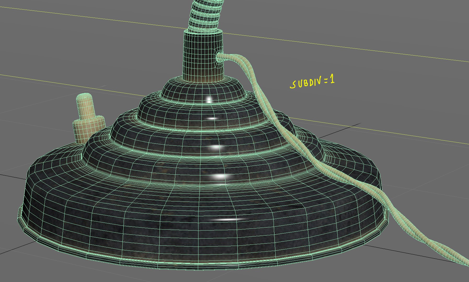 3d Model Gooseneck Lamp Light