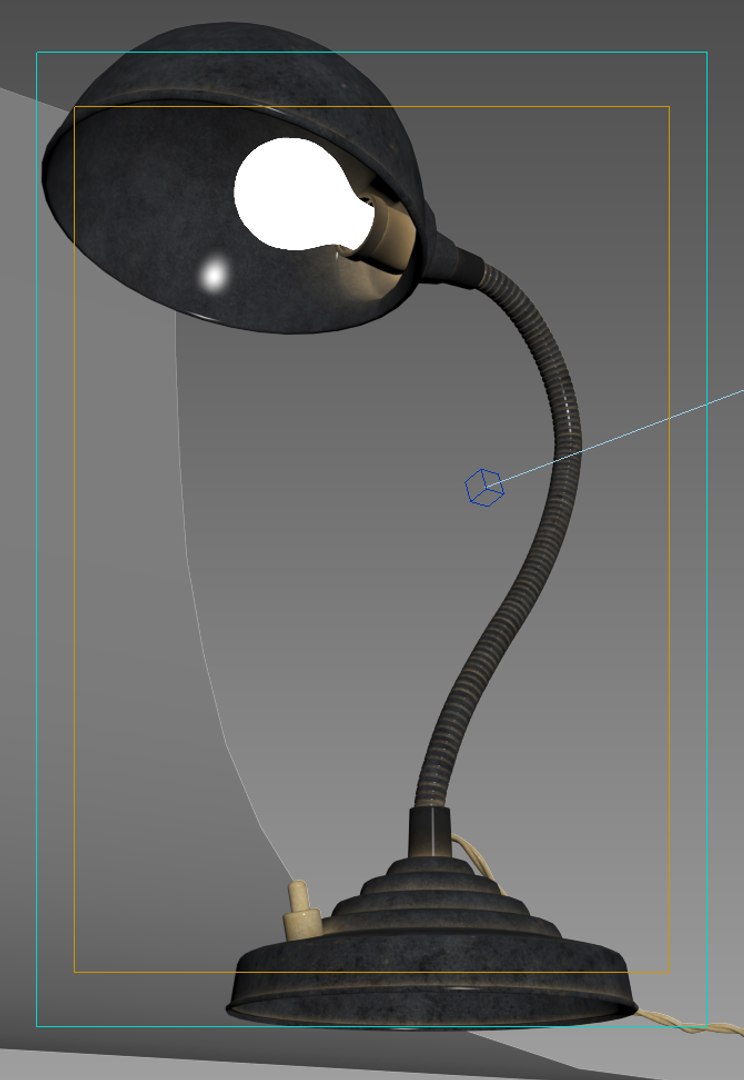 3d Model Gooseneck Lamp Light