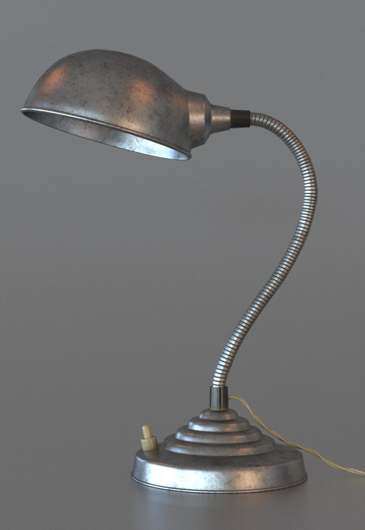 3d Model Gooseneck Lamp Light