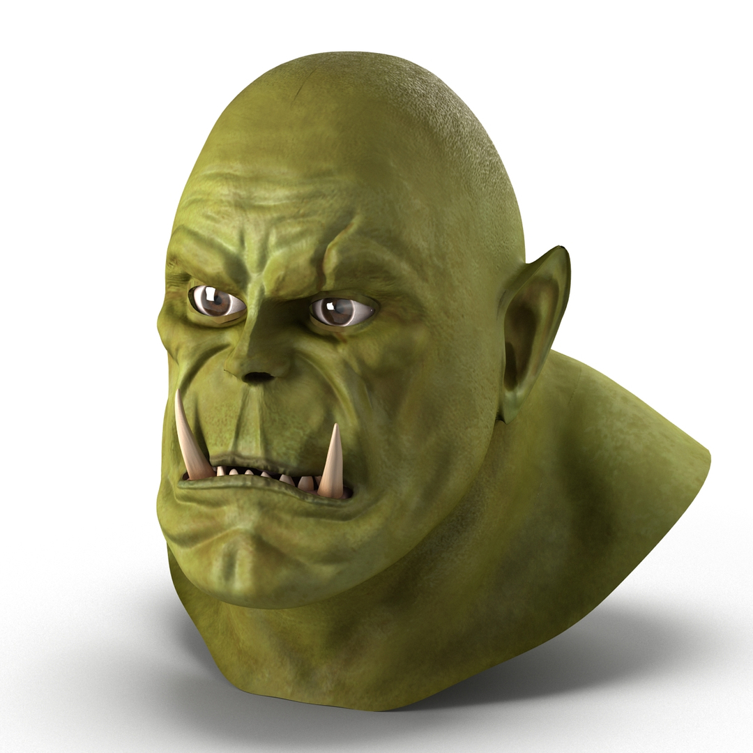 3d Model Of Orc Head