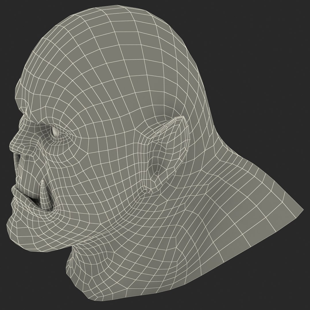 3d Model Of Orc Head