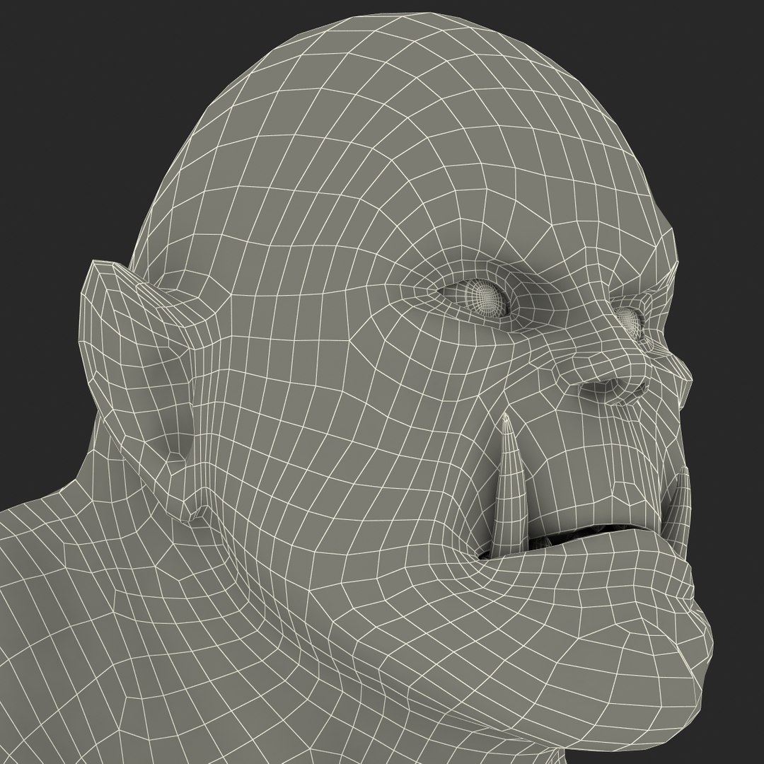 3d Model Of Orc Head