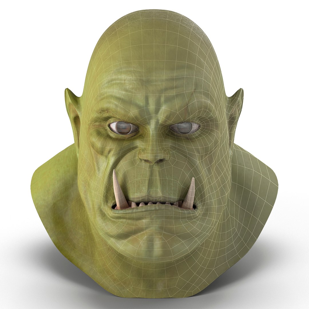 3d Model Of Orc Head