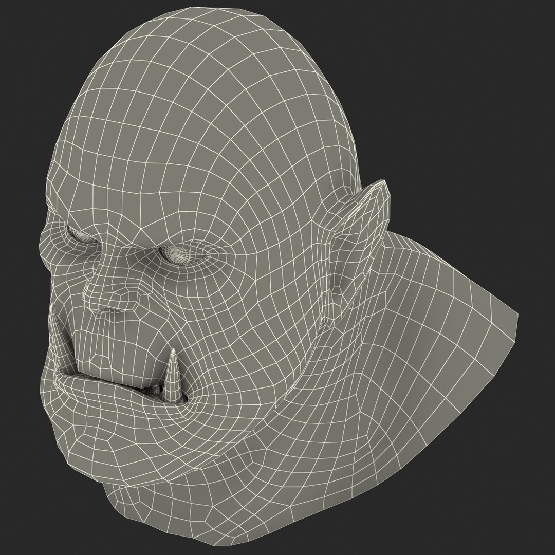 3d Model Of Orc Head