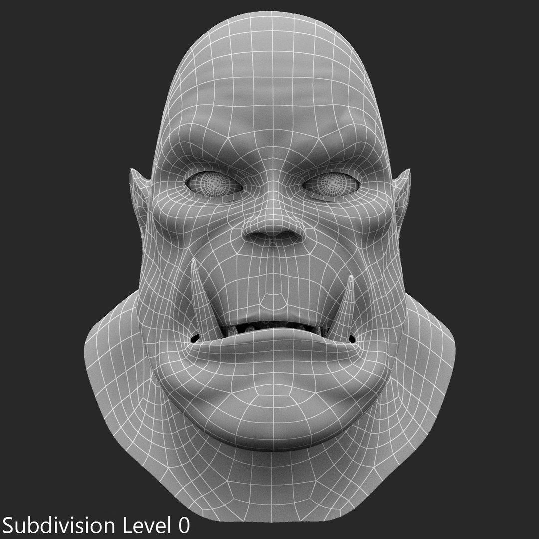 3d Model Of Orc Head