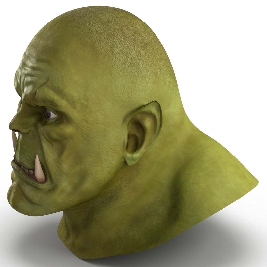 3d Model Of Orc Head