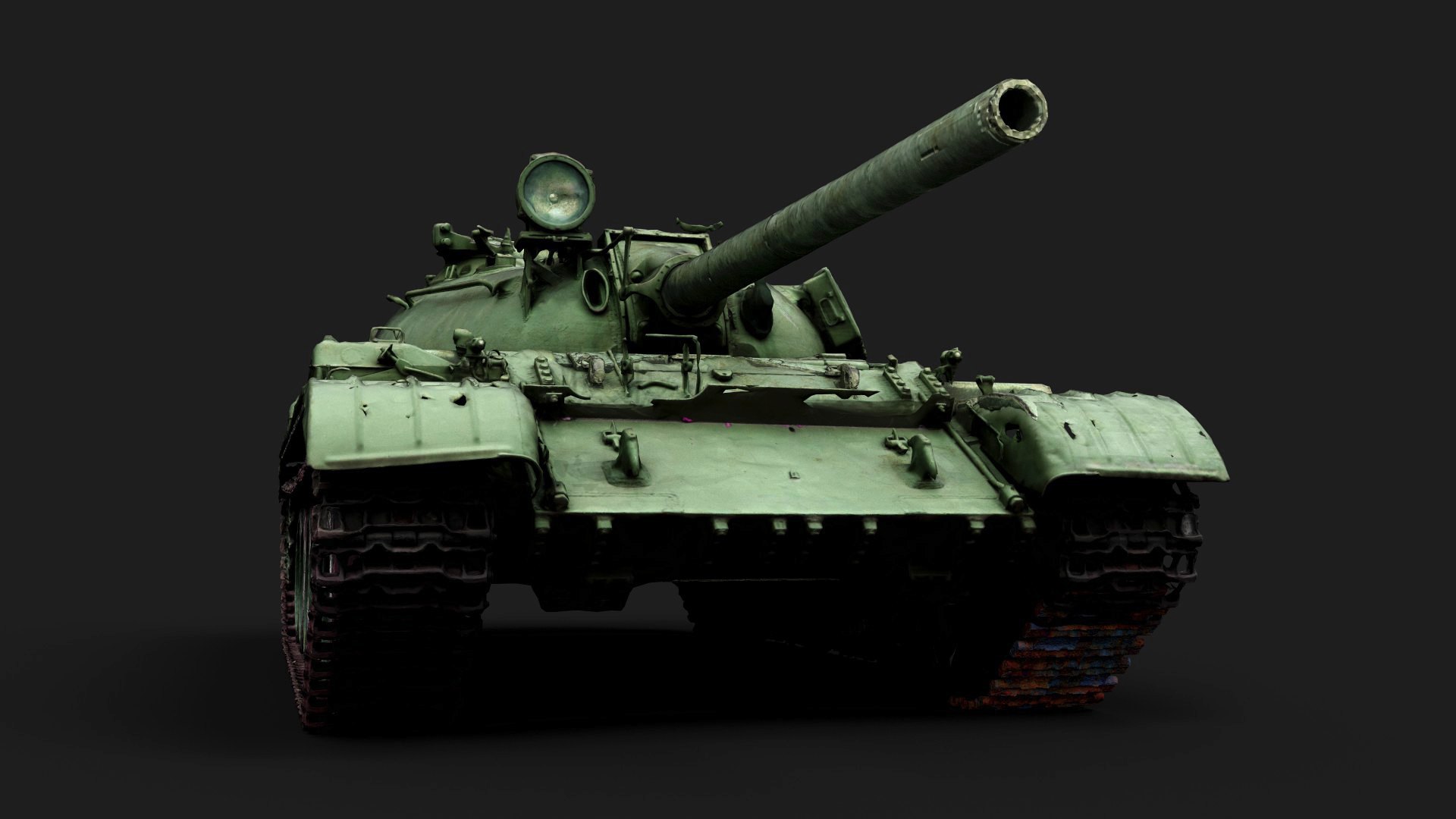 3D Coldwar Soviet Tank T-55 Model Photogrammetry - TurboSquid 2369897