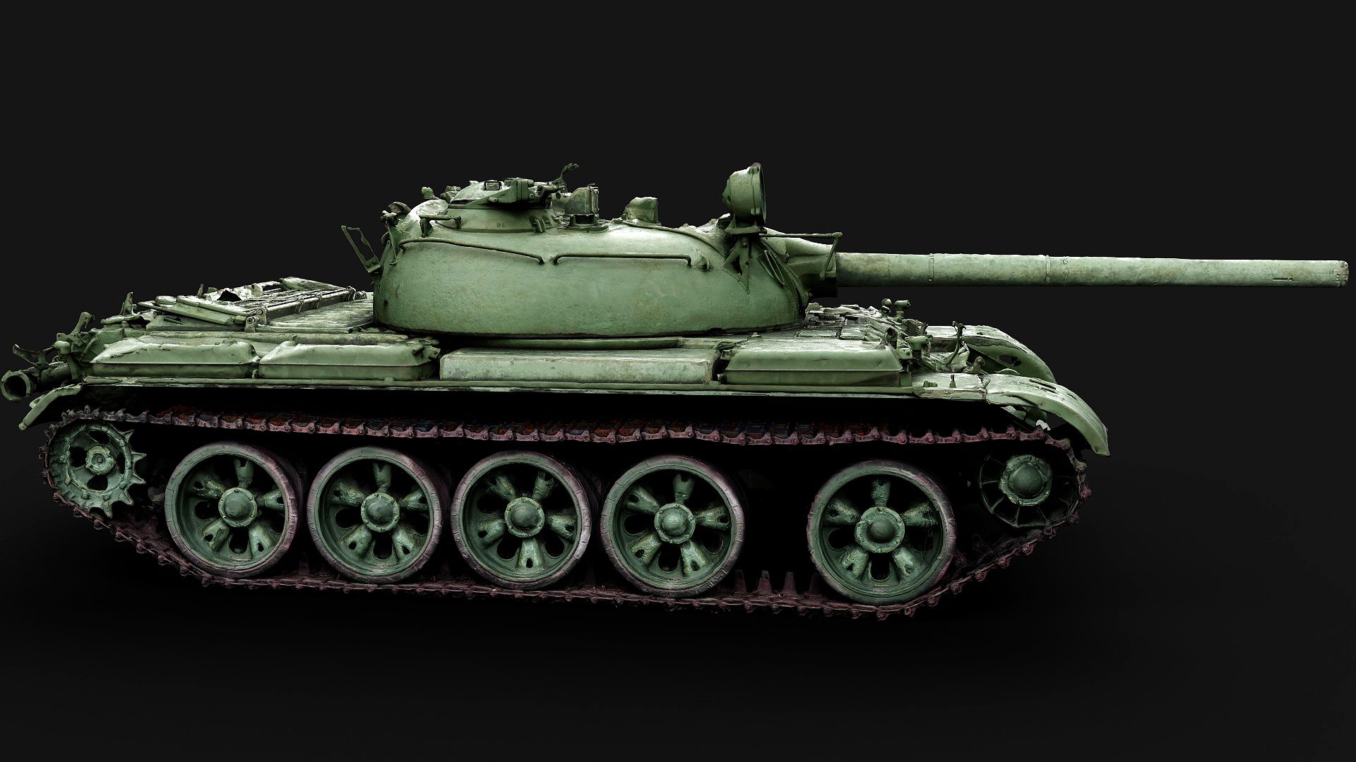 3D Coldwar Soviet Tank T-55 Model Photogrammetry - TurboSquid 2369897