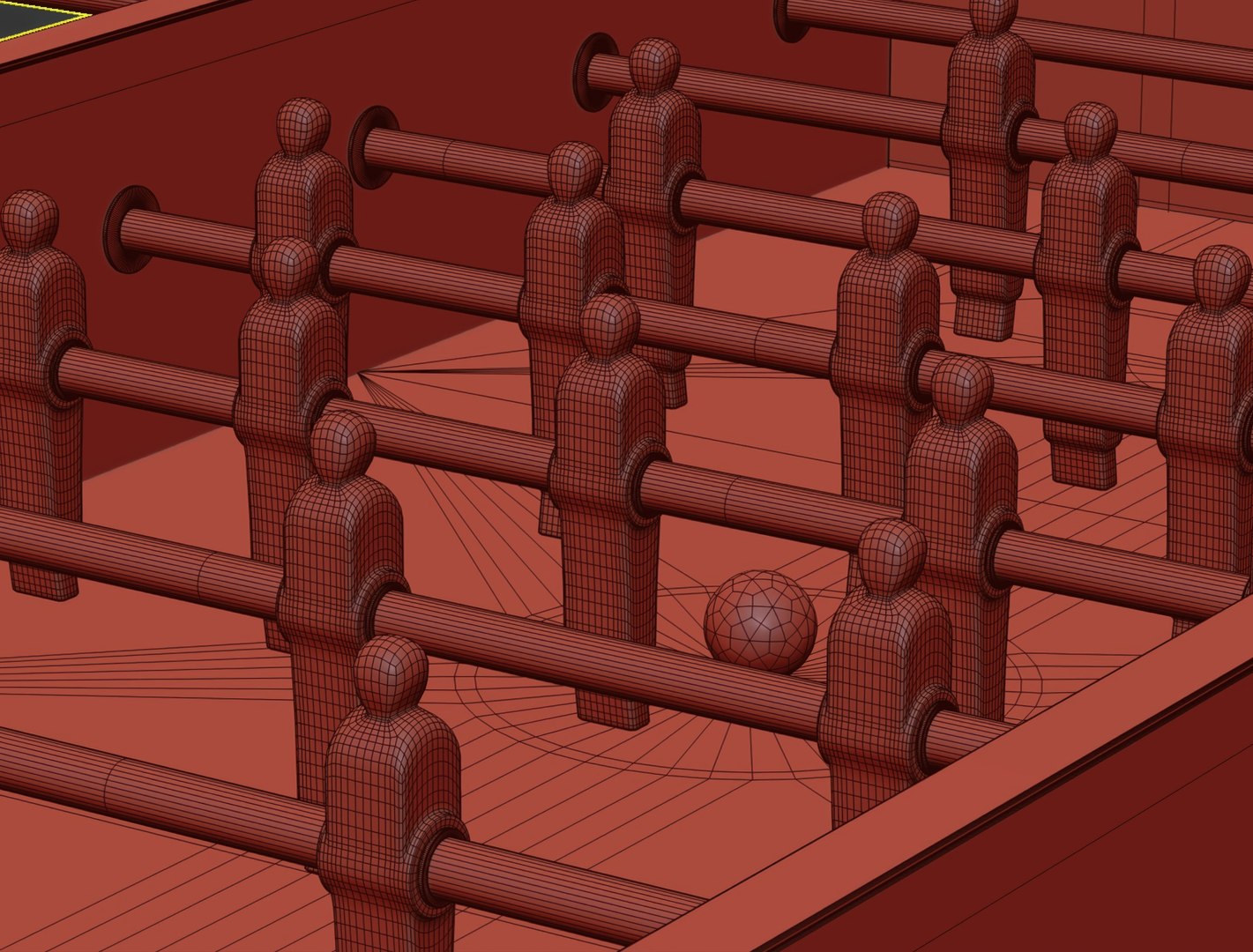 3D Table Football Super Game SG02 - TurboSquid 2284986