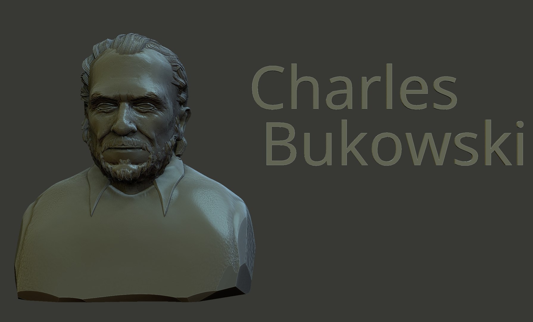 3D Henry Charles Bukowski model - TurboSquid 2139655