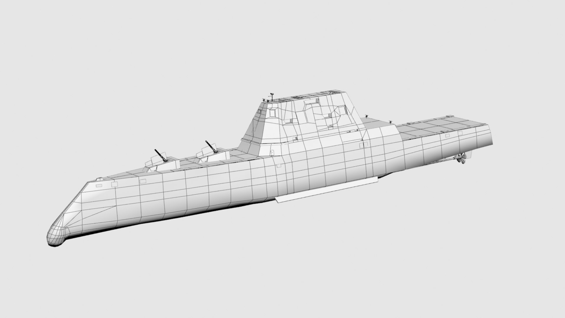 USS Zumwalt DDG-1000 Destroyer 3D - TurboSquid 2025260