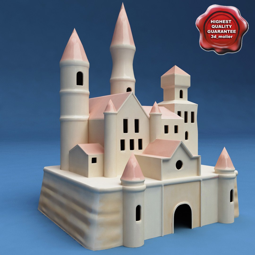 Toy Castle 3d Model