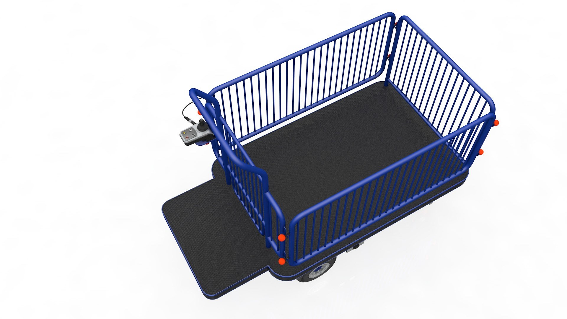 Market Trolley Transport Platform 3D - TurboSquid 2054185