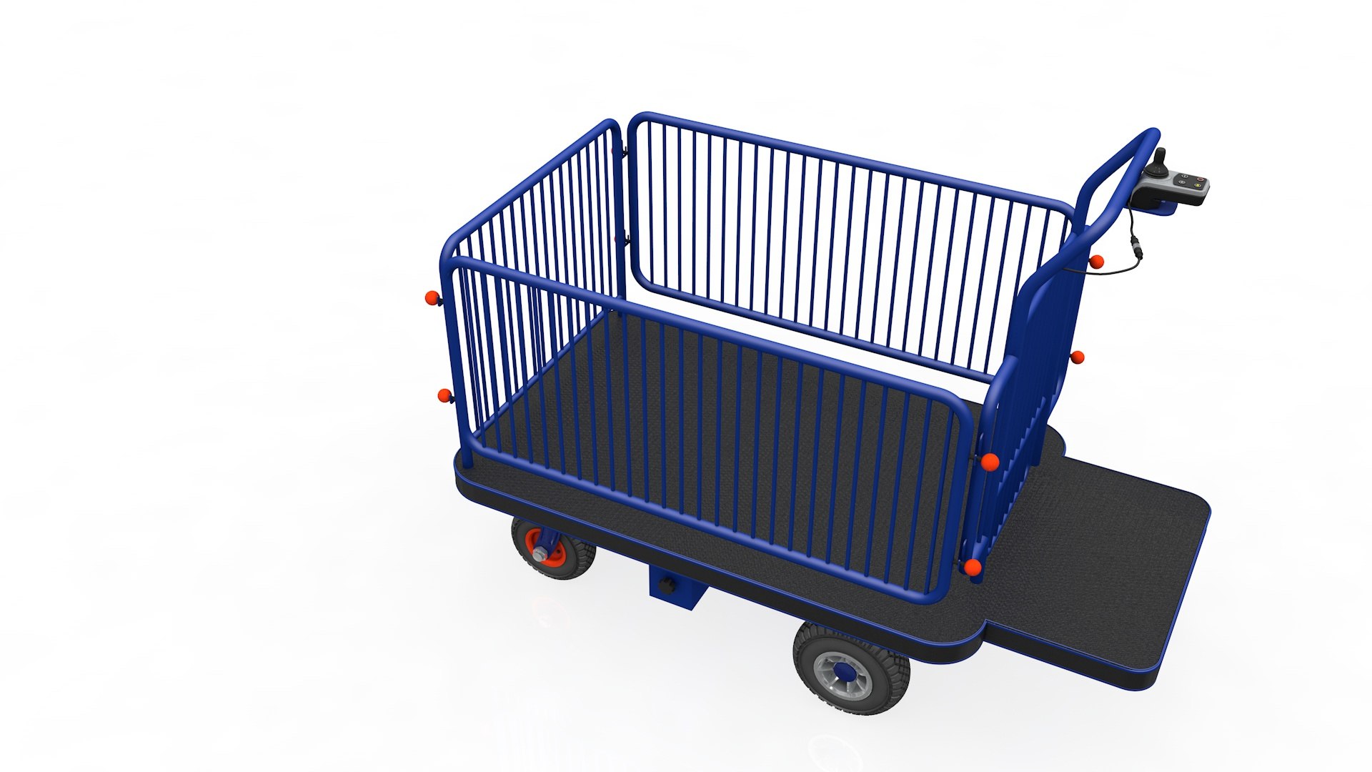 Market Trolley Transport Platform 3D - TurboSquid 2054185