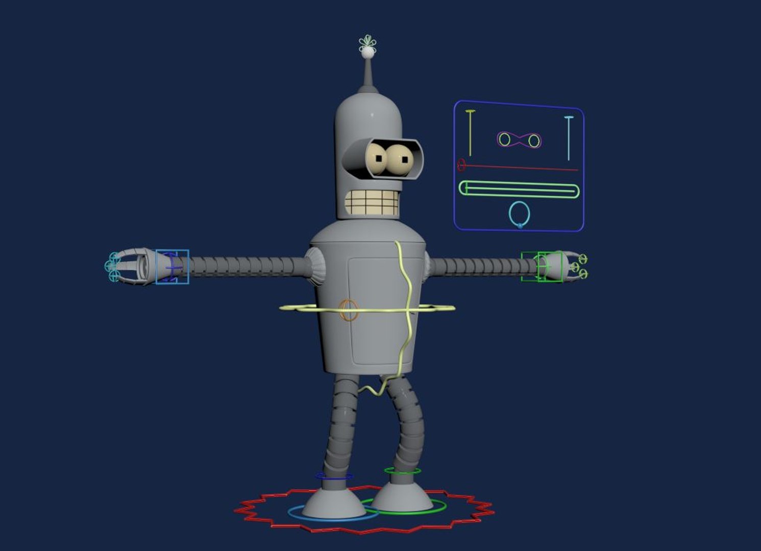 Bender Rodriguez Rig Model - TurboSquid 1316612