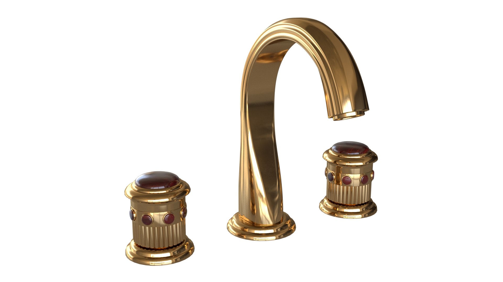 3D Basin Faucet Thg Bathroom Trocadero Tiger Eye model - TurboSquid 1879714